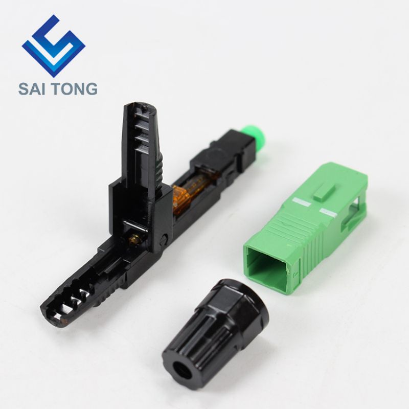 سفارشی با عملکرد خوب FTTB FTTX شبکه فیبر نوری کانکتور سریع sc apc رنگ ...